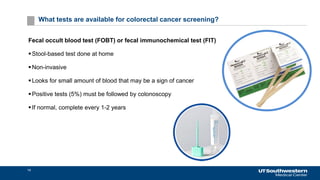 Colorectal Cancer Screening Trends in the U.S. | PDF