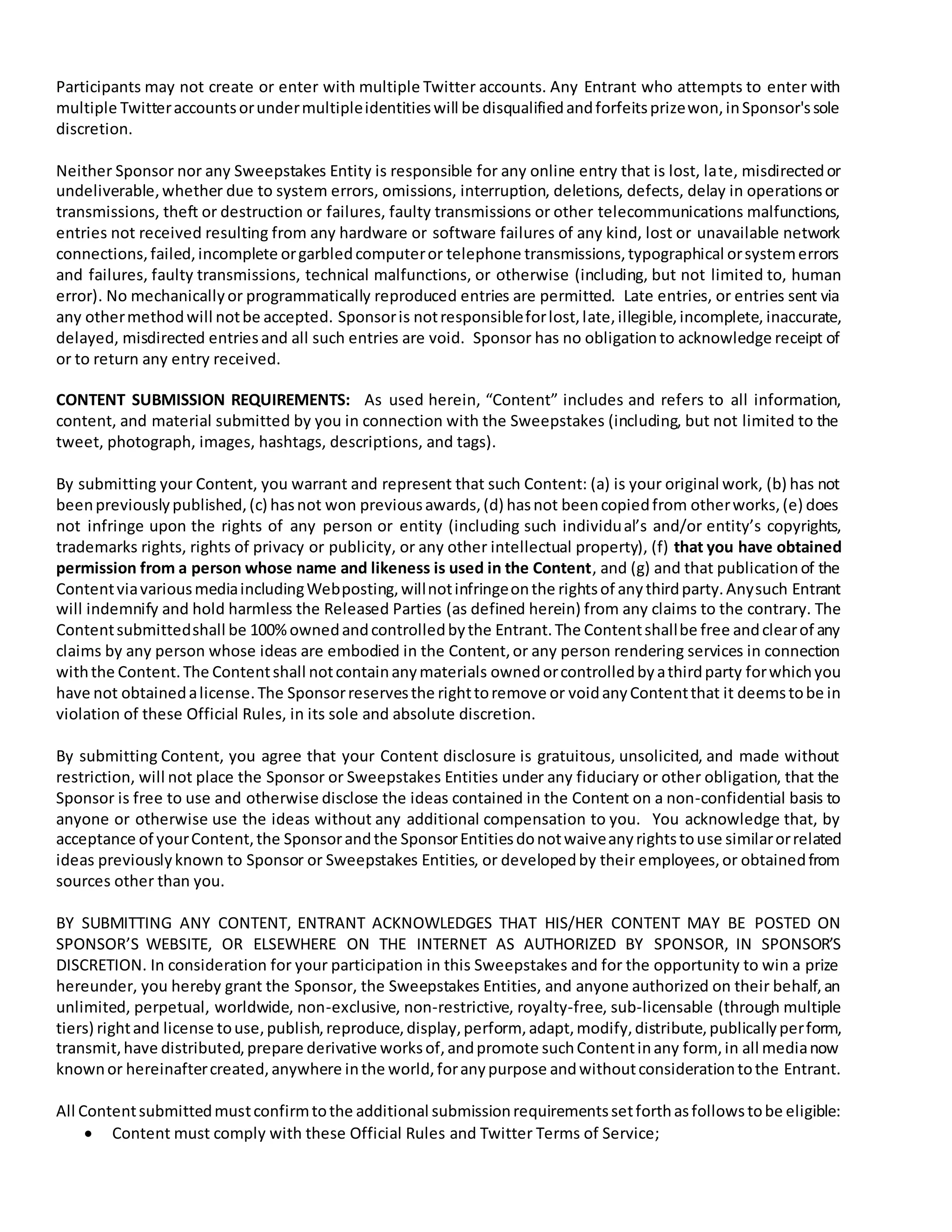 Sweepstakes Official Rules | PDF