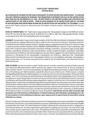 Sweepstakes Official Rules | PDF