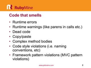 Fighting Ruby code smell | PPT
