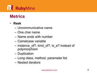Fighting Ruby code smell | PPT