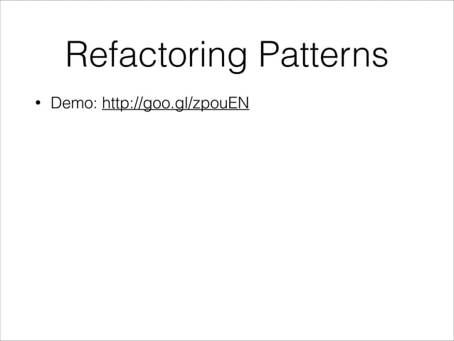 Fighting code smells | PDF