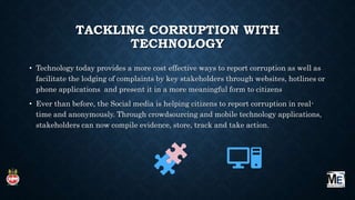 Fighting corruption with emerging technologies | PPTX