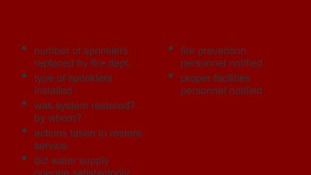 Fighting Fires in Sprinklered Buildings | PPTX