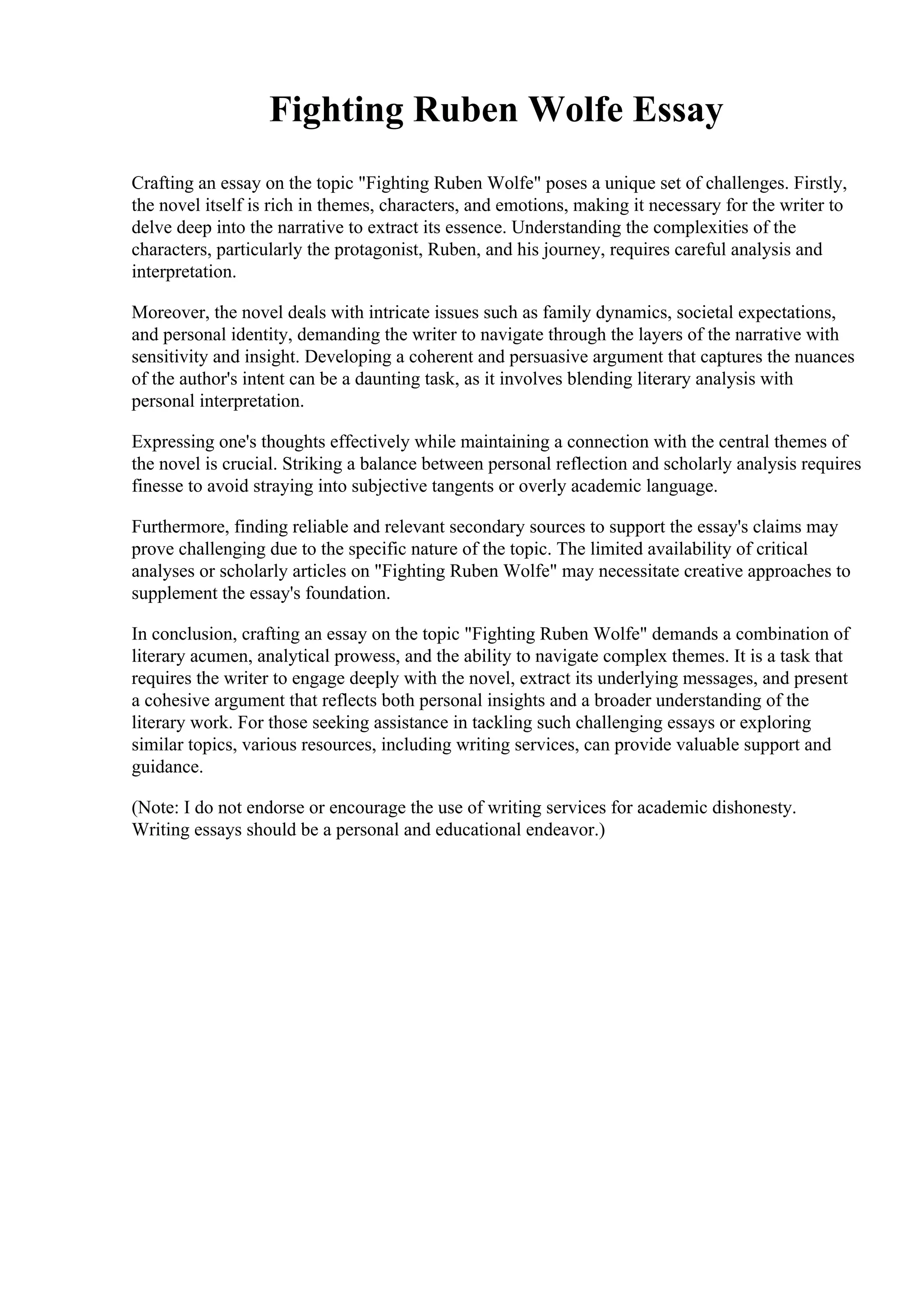 Fighting Ruben Wolfe Essay.pdf