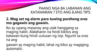 Fight stress... tagalog | PPTX