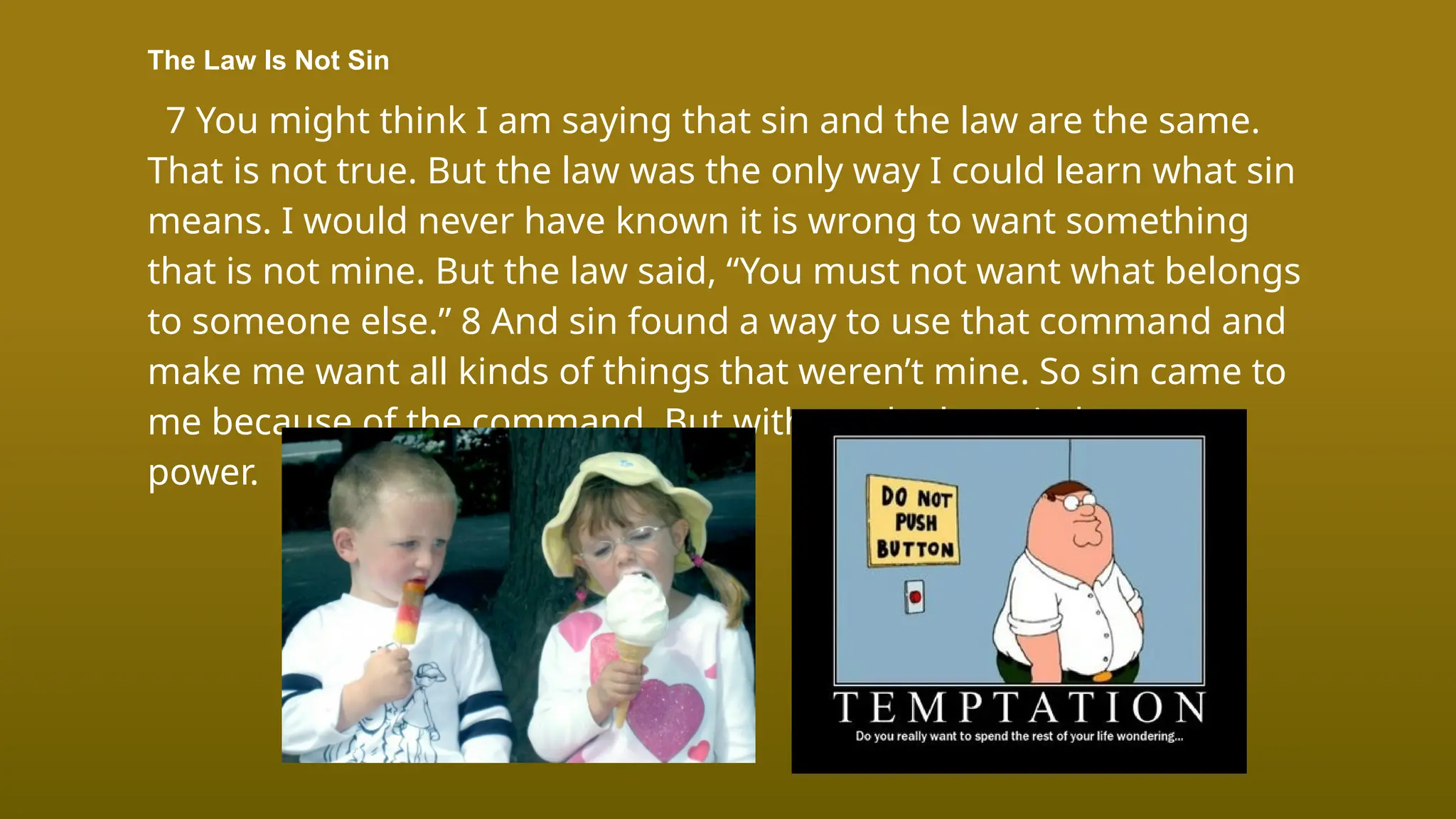 Fight the victorious battle Romans 7.pptx | Free Download