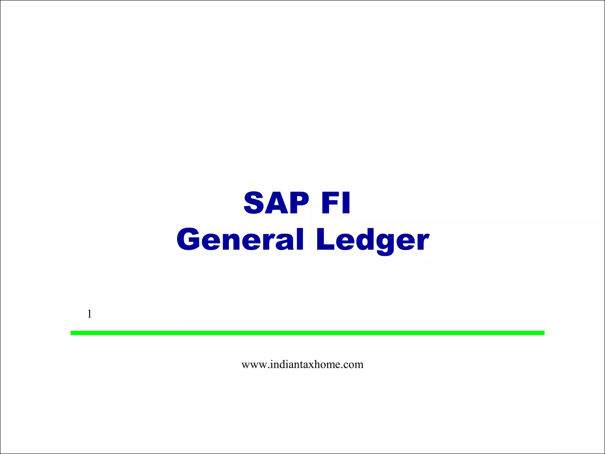 SAP FI - GL | PPT