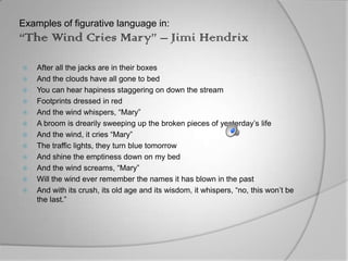 Figurative Language in Songs | PPTX