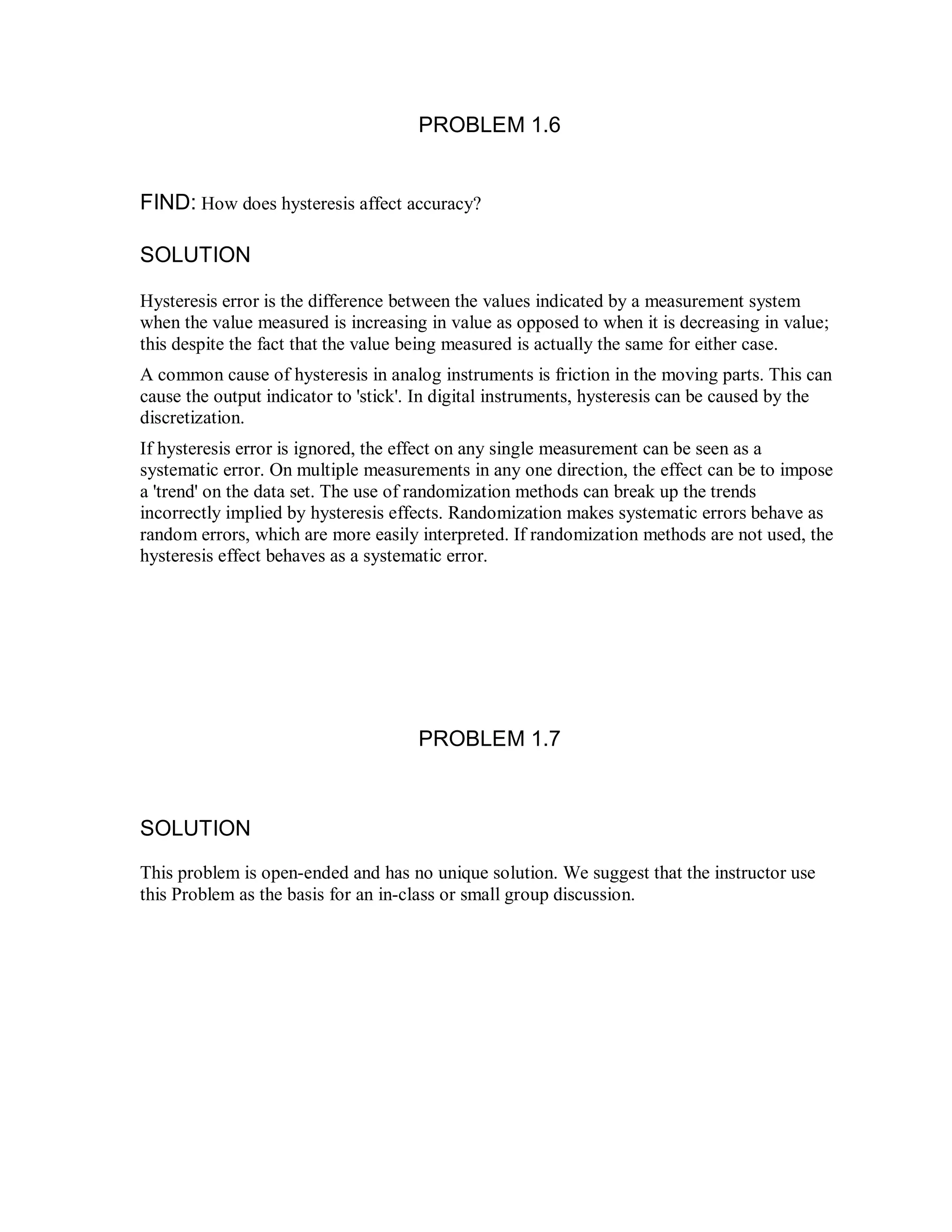 Theory and Design for Mechanical Measurements solutions manual Figliola ...