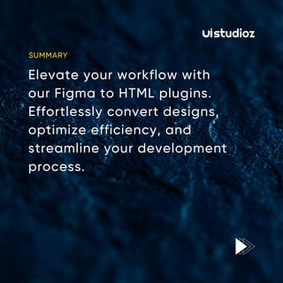 Experience design-to-code perfection with the top Figma to HTML plugin ...