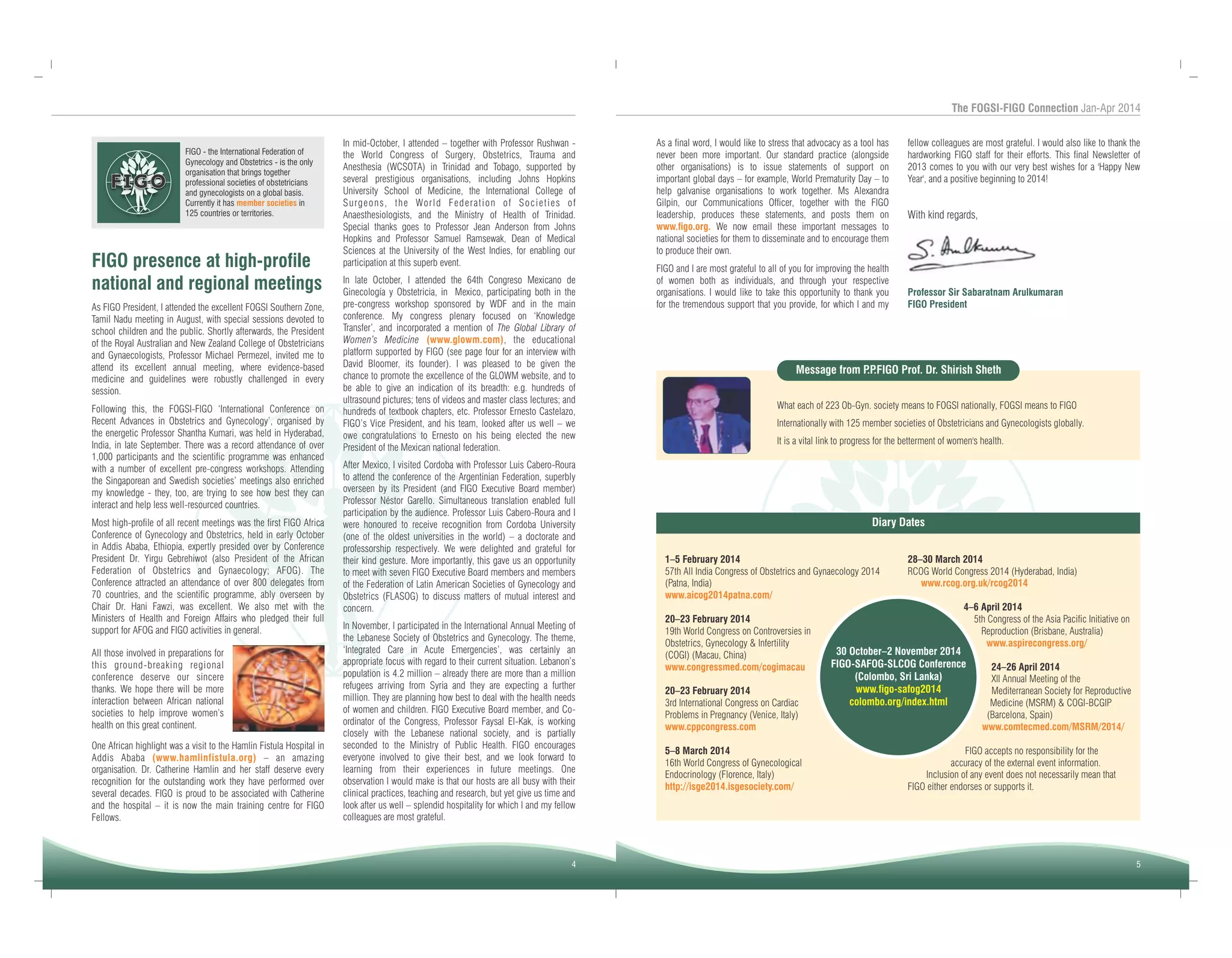 FOGSI-FIGO CONNECTION ; news letter is out | PDF