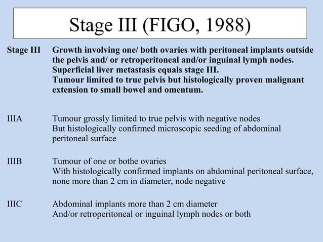 FIGO 2014 Staging of Cancer Ovary | PPT | Cancer | Diseases and Conditions