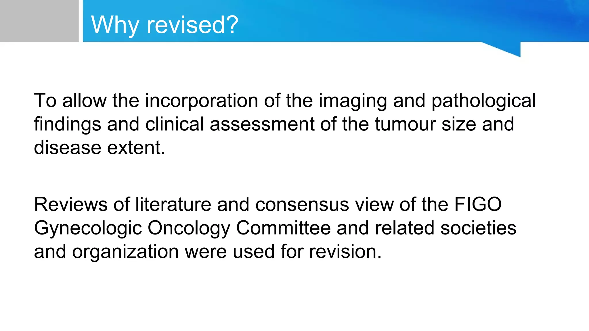 Latest Figo Classification for Cervical Cancer | PPT