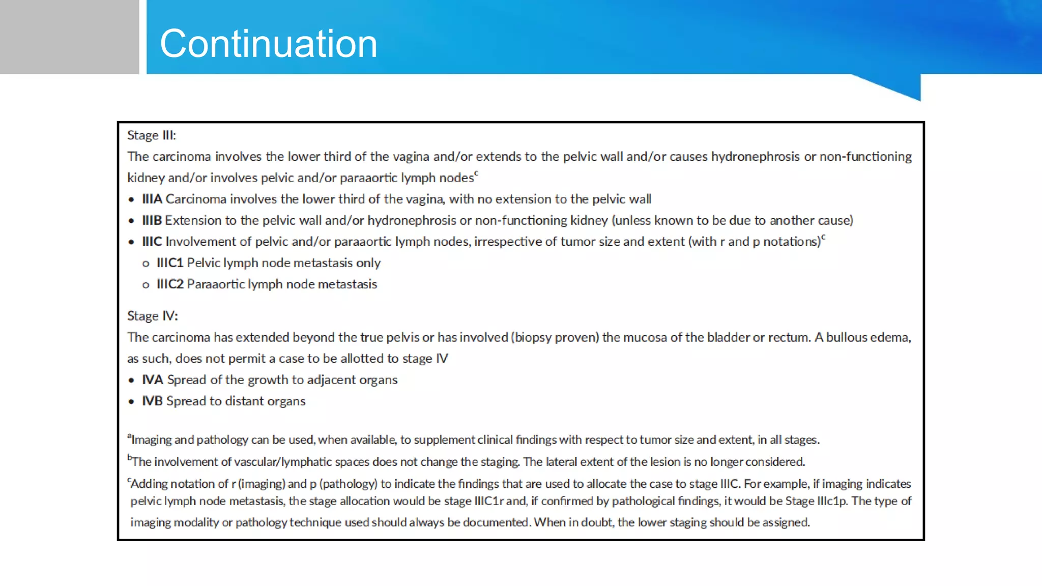 Latest Figo Classification for Cervical Cancer | PPT