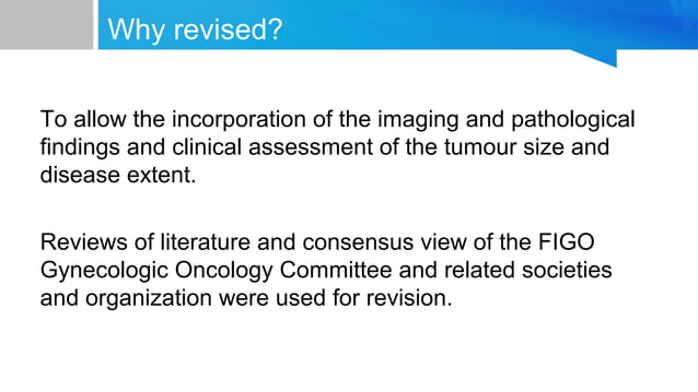 Latest Figo Classification for Cervical Cancer | PPT