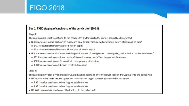 Latest Figo Classification for Cervical Cancer | PPT