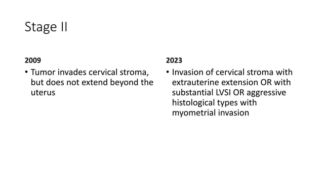 FIGO Endometrium Staging 2023.pptx | Cancer | Diseases and Conditions