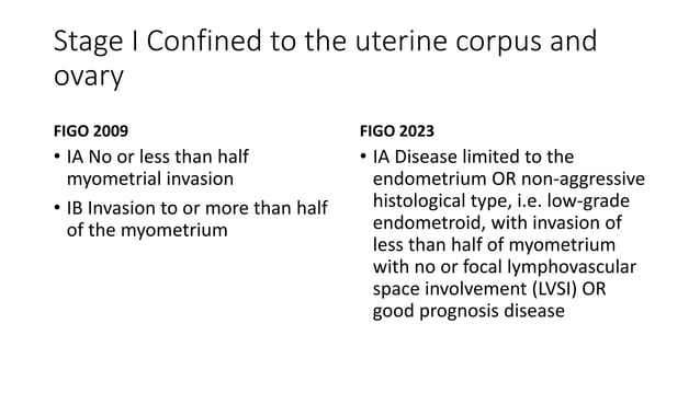 FIGO Endometrium Staging 2023.pptx | Cancer | Diseases and Conditions