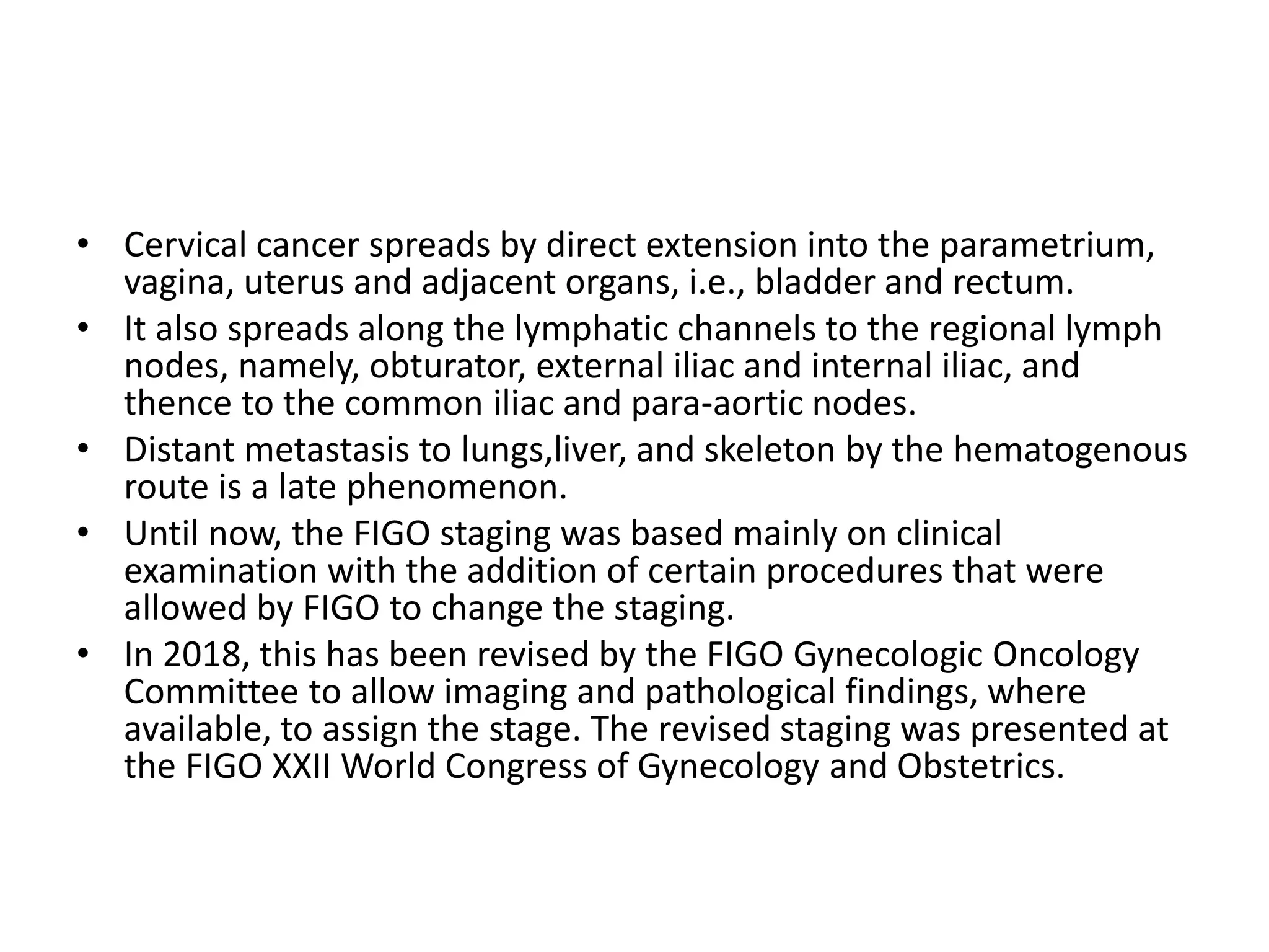 FIGO 2018 Cancer Cervix | PPTX