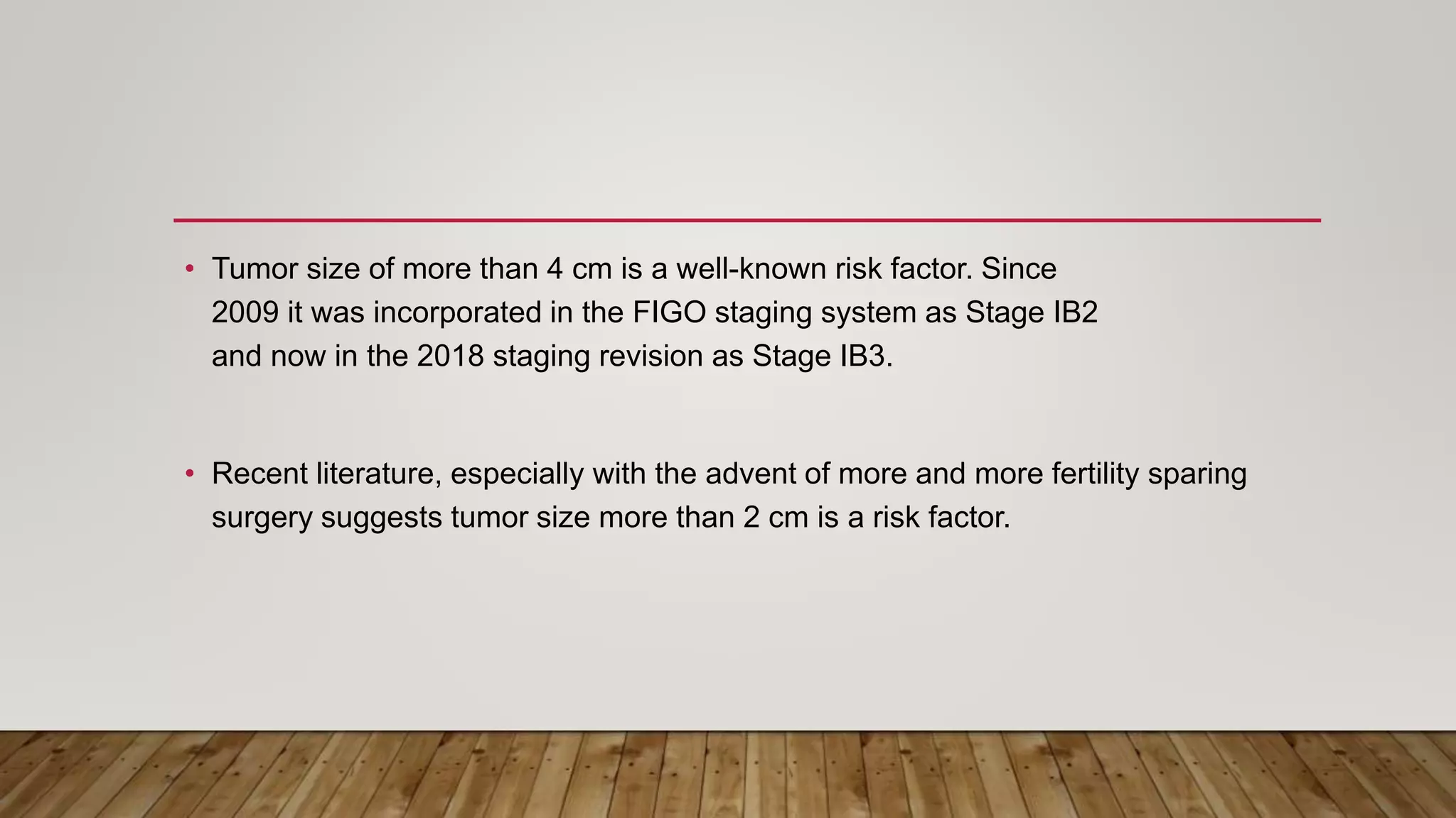 Figo staging for cervix 2018 changes | PPTX
