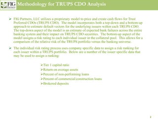 FIG Partners sample TRUPS CDO analysis | PPT