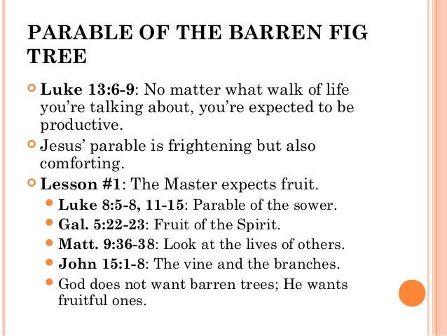 The Fig Tree Parable Explained