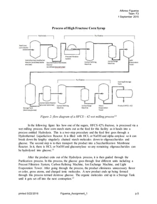 High Fructose Corn Syrup (HFCS) Process Plant Project | DOCX