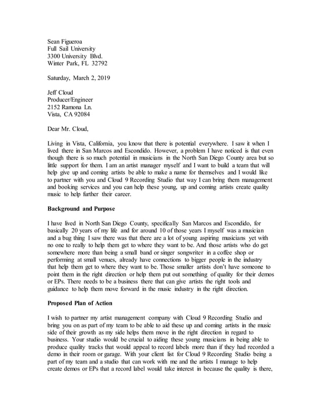 Sean Figueroa Informal Proposal | PDF