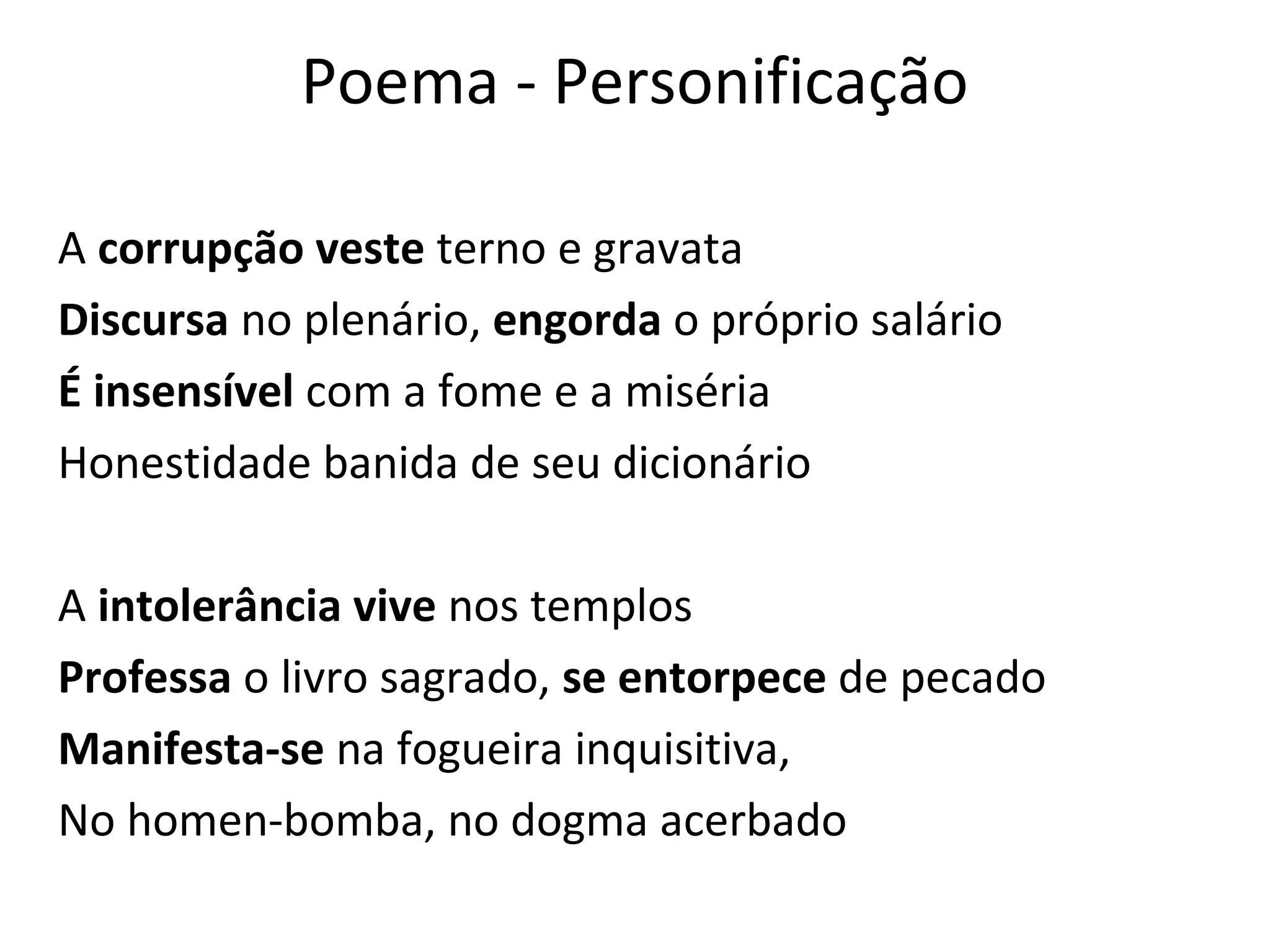 Personificação (figura de linguagem) | PPT