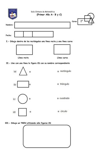 figuras 2D y 3D guia de estudio segundo basico | DOCX
