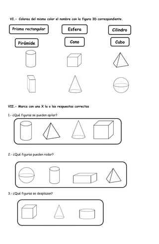 figuras 2D y 3D guia de estudio segundo basico | DOCX