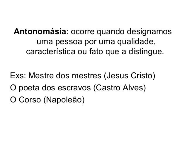 Antonomasia Que Es