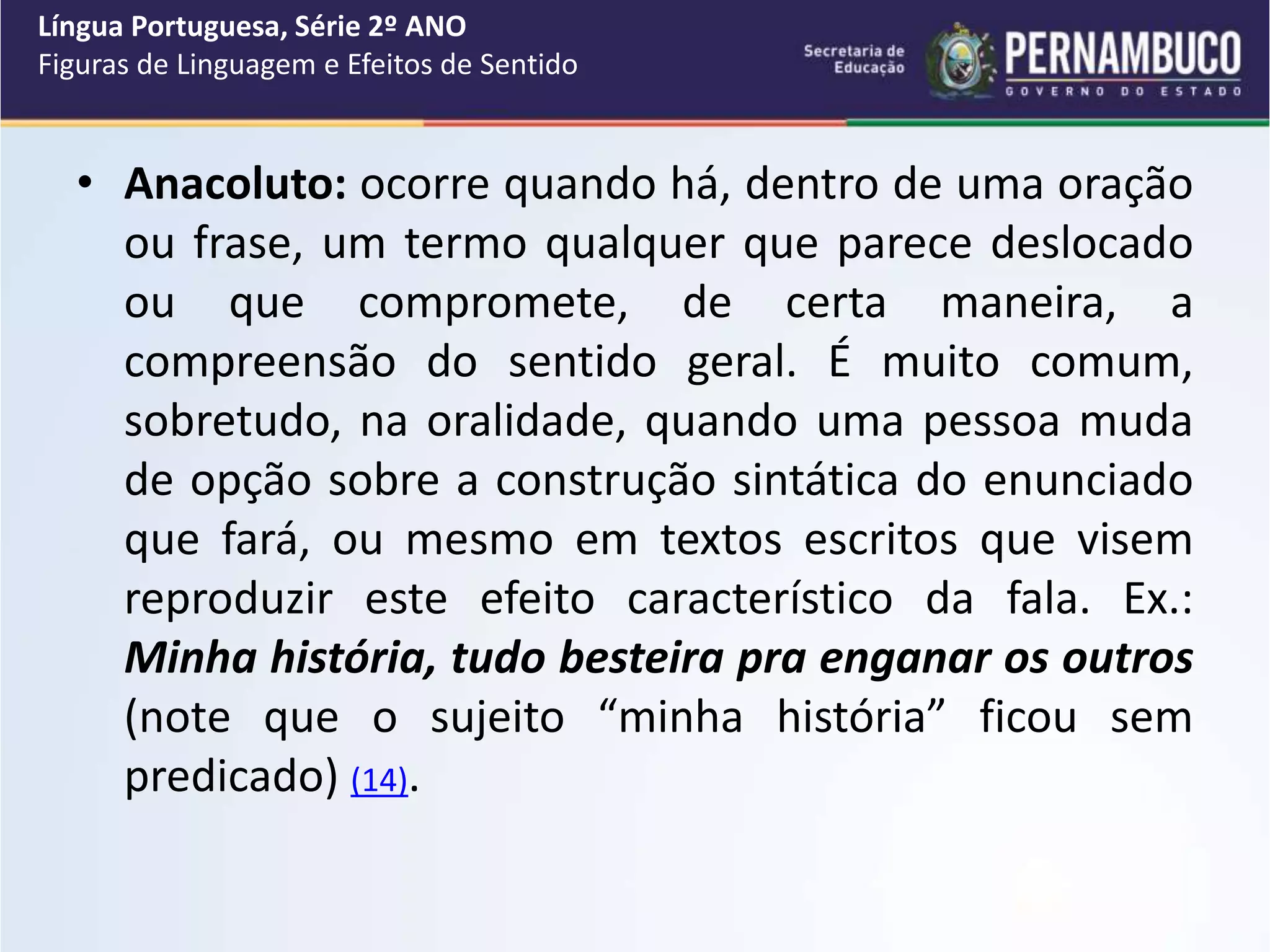 Figuras de linguagem e efeitos de sentido. | PPT