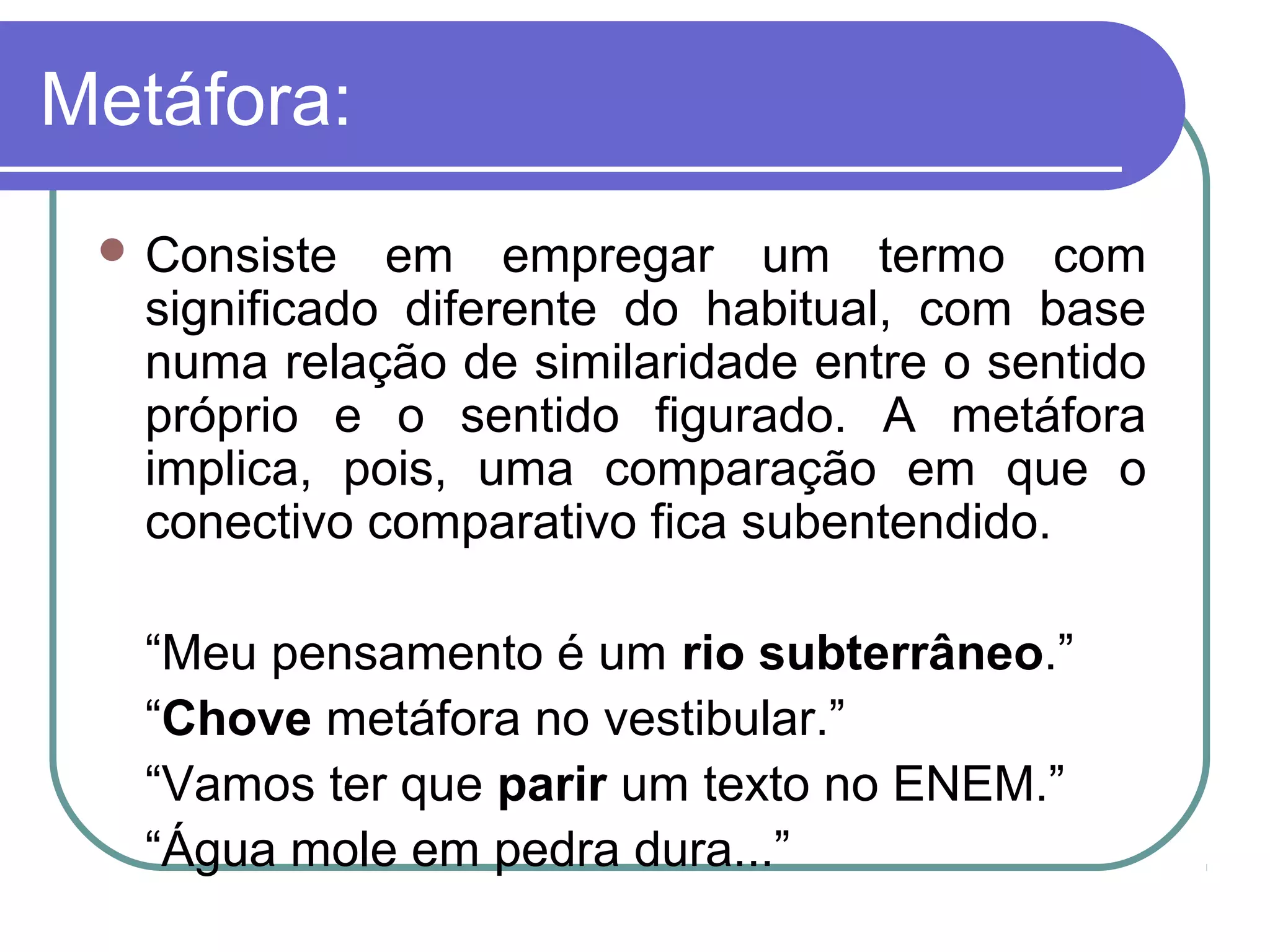 Figuras de linguagem figuras de som, pensamento e palavras | PPT