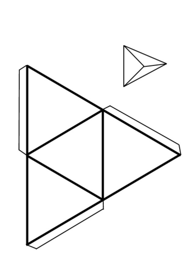 Plantillas de figuras geometricas en 3dimensiones
