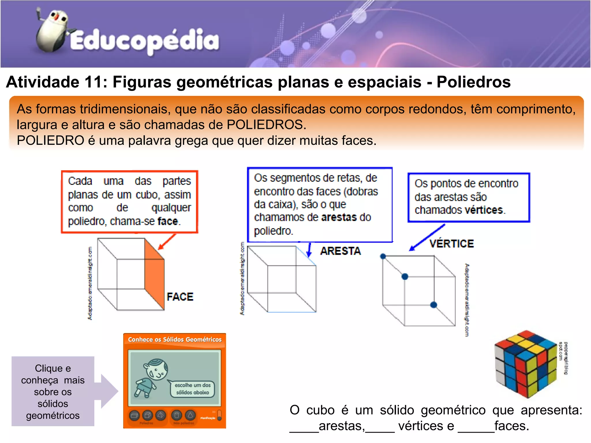 Figuras geométricas planas e espaciais Matemática | PPT