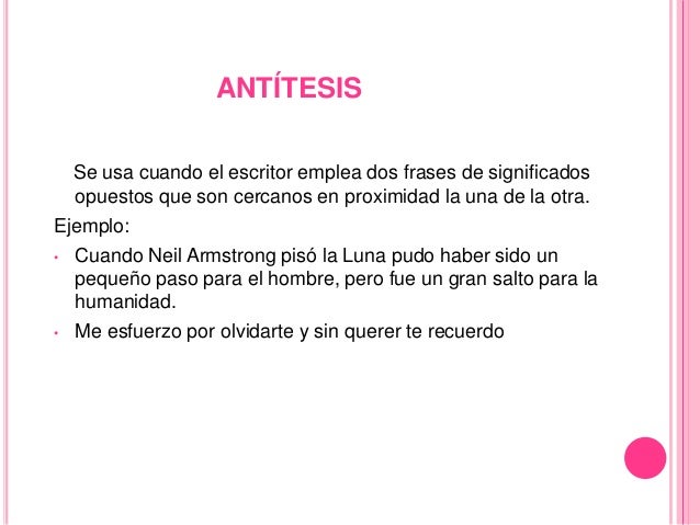 2 Ejemplos De Antitesis – Tesis, Antítesis y Síntesis: modelo y ...