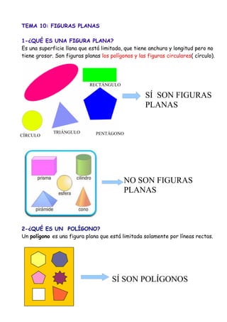Figuras planas tema 10 | PDF