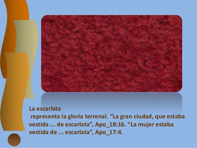 Que Significa El Color Escarlata En La Biblia - Marcus Reid