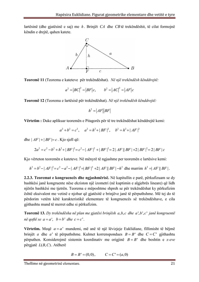 Figurat gjeometrike elementare dhe vetite e tyre Hysen Doko | PDF