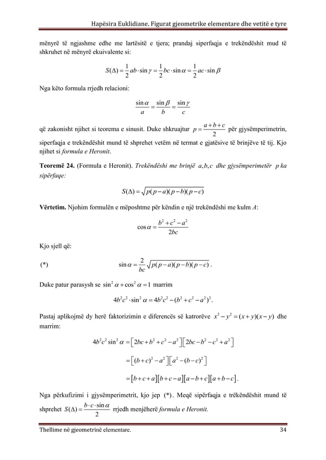Figurat gjeometrike elementare dhe vetite e tyre Hysen Doko | PDF