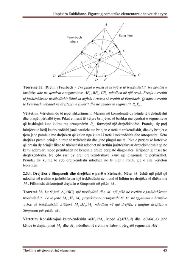 Figurat gjeometrike elementare dhe vetite e tyre Hysen Doko | PDF