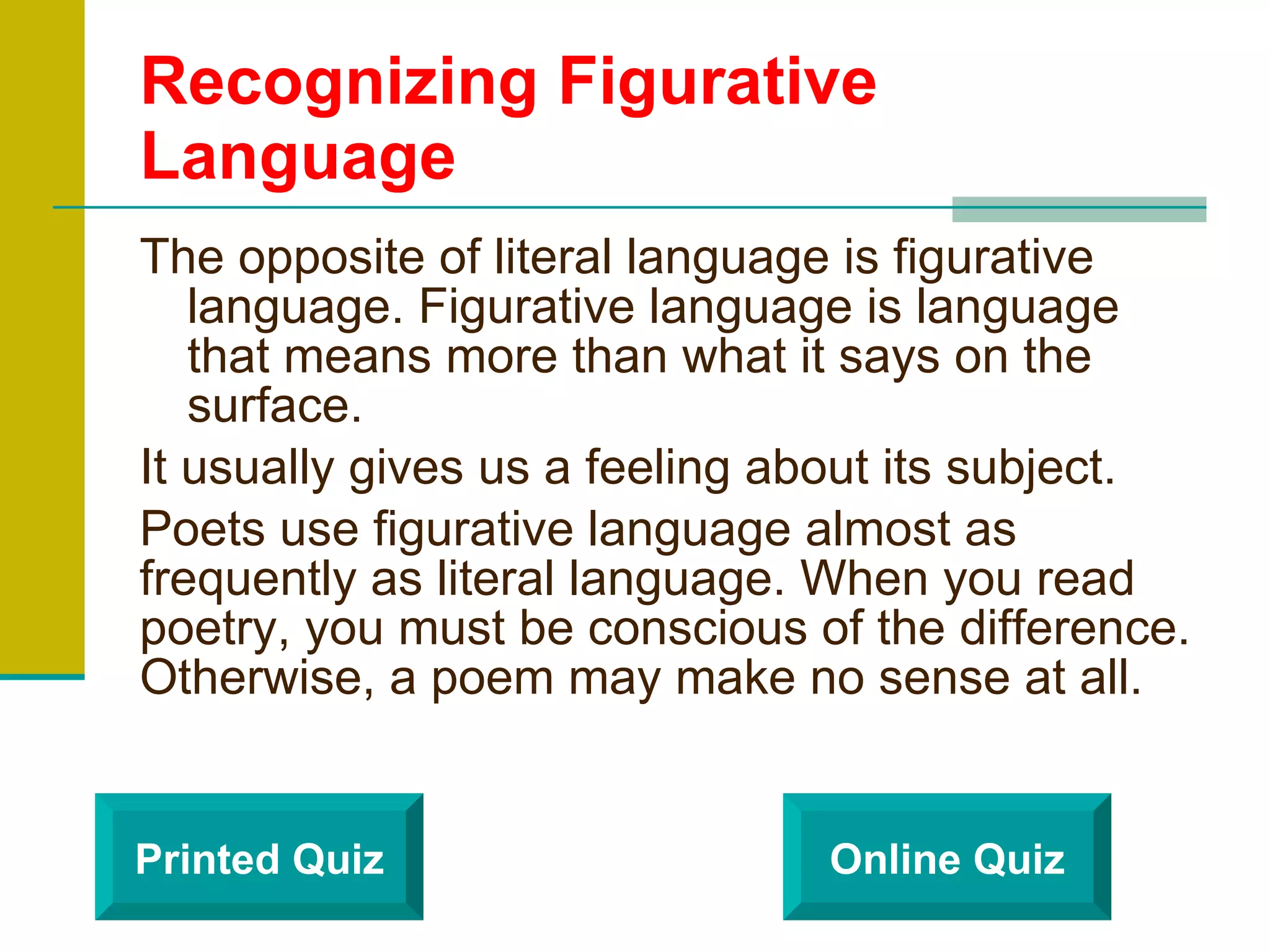 Figurative Language Overview | PPT