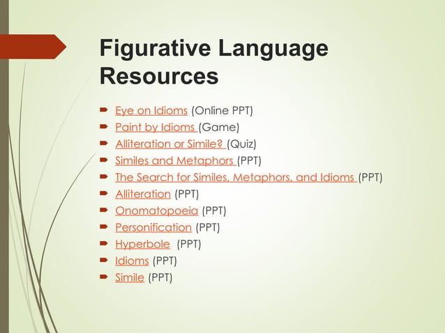 figurative-language -overview and activities | PPT