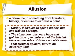 Figurative Language Terms | PPT