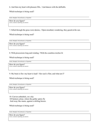 Figurative language-worksheet-02 | PDF