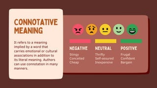 Figurative,connotative meaning.pdf for learning | PDF