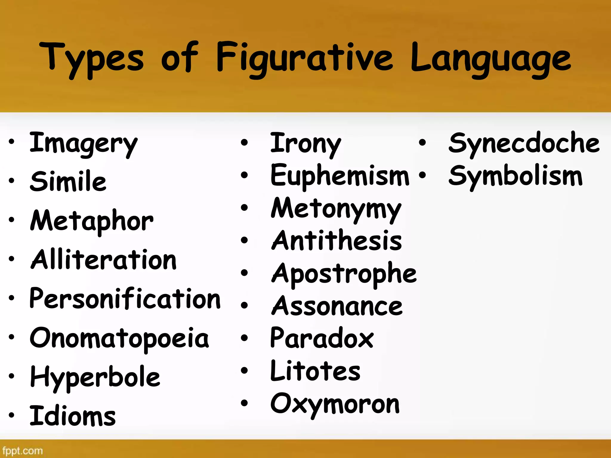 Figurative Language | PPTX