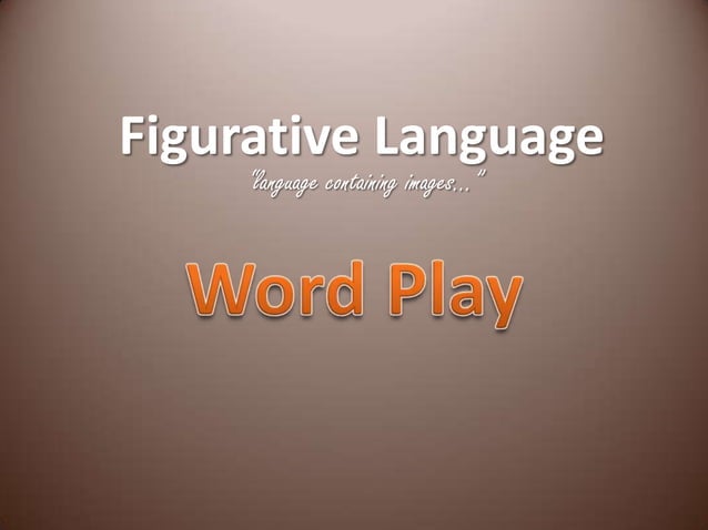 Figurative Language | PPT